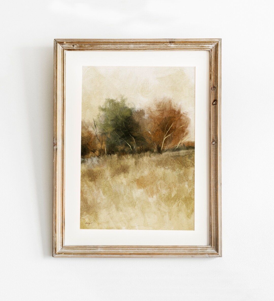 Fall Trees Landscape Print, Autumn Landscape Printable Wall Art ...