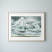 Cloud Print Cloud Printable Wall Art Cloudy Sky Painting - Etsy