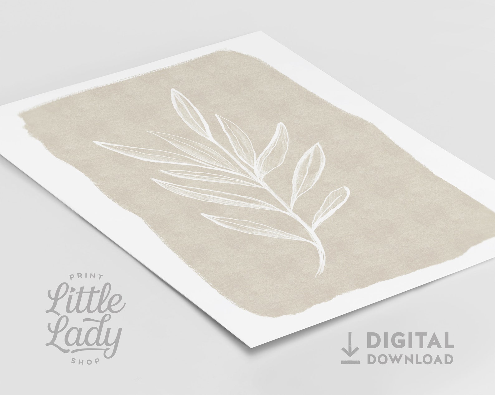 Botanical Leaf Print, Botanical Print, Leaf Printable, Olive Leaf Print ...