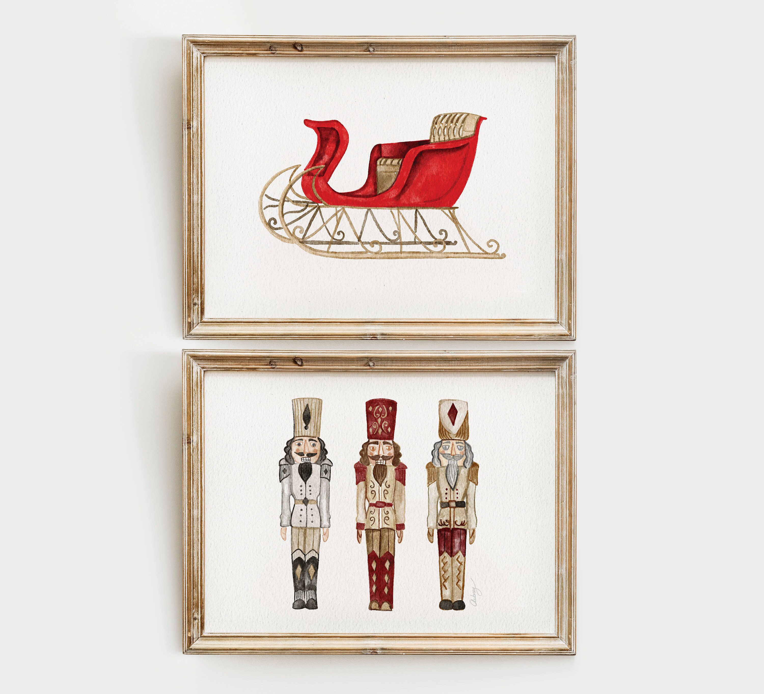Vintage Nutcrackers Print, Christmas Printable Wall Art, Eclectic ...