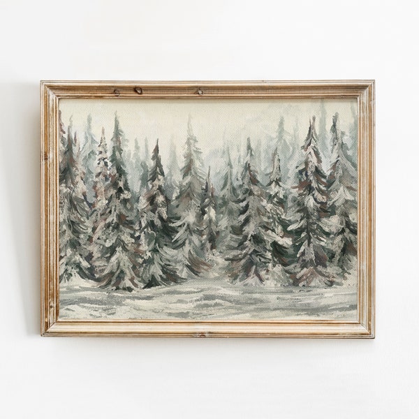 Winter Painting Etsy