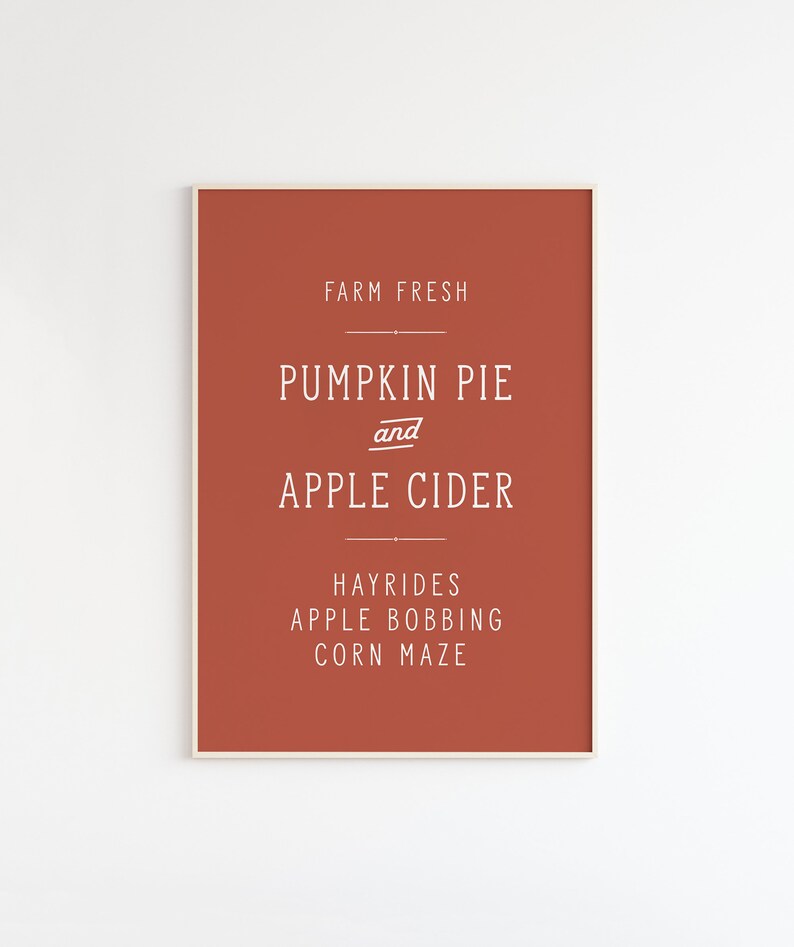 Fall Farm Printable Art Fall Print Fall Wall Decor Fall - Etsy