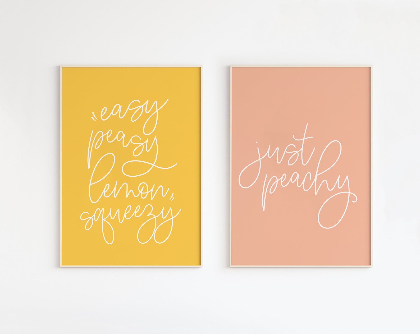 Easy Peasy Lemon Squeezy, Printable Wall Art, Kitchen Wall Art, Kitchen ...