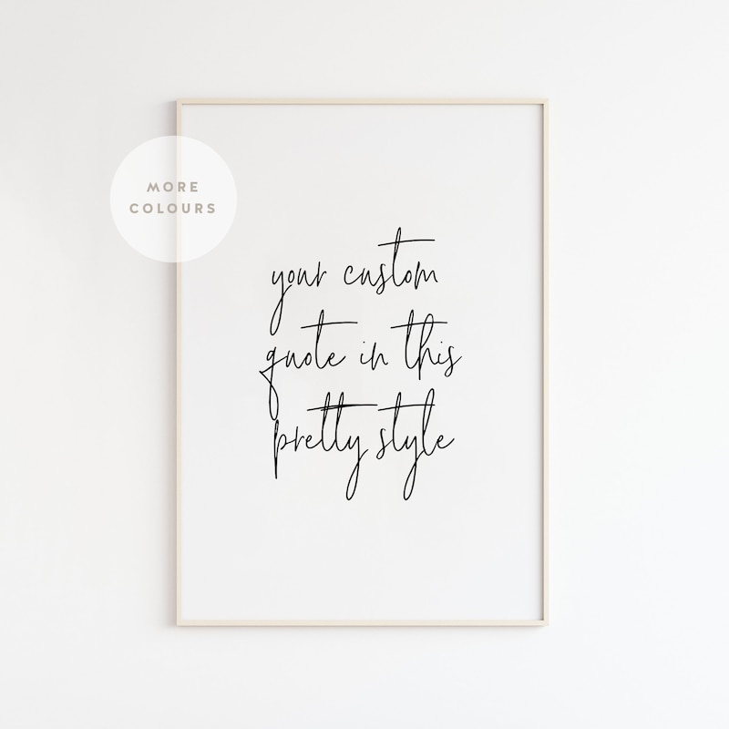 Script Wall Art - Etsy