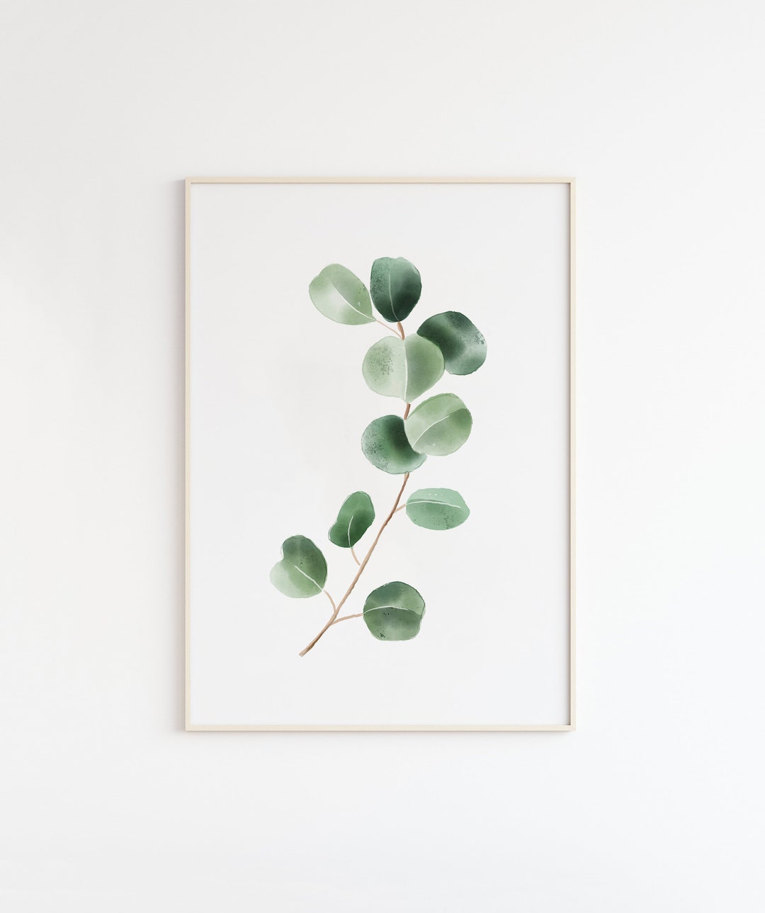 Silver Dollar Eucalyptus Print, Botanical Wall Art, Printable Wall Art ...