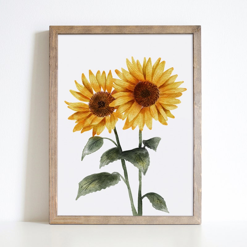 Sunflower Print - Etsy