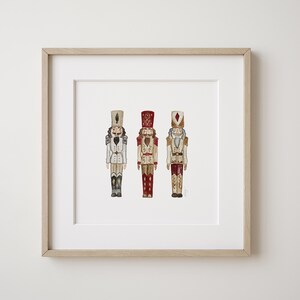 Christmas Nutcrackers Print, Vintage Christmas Printable Wall Art ...
