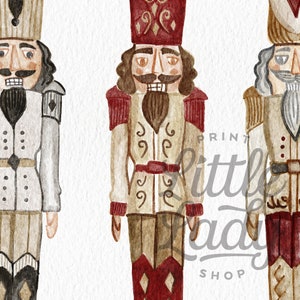 Vintage Nutcrackers Print, Christmas Printable Wall Art, Eclectic ...