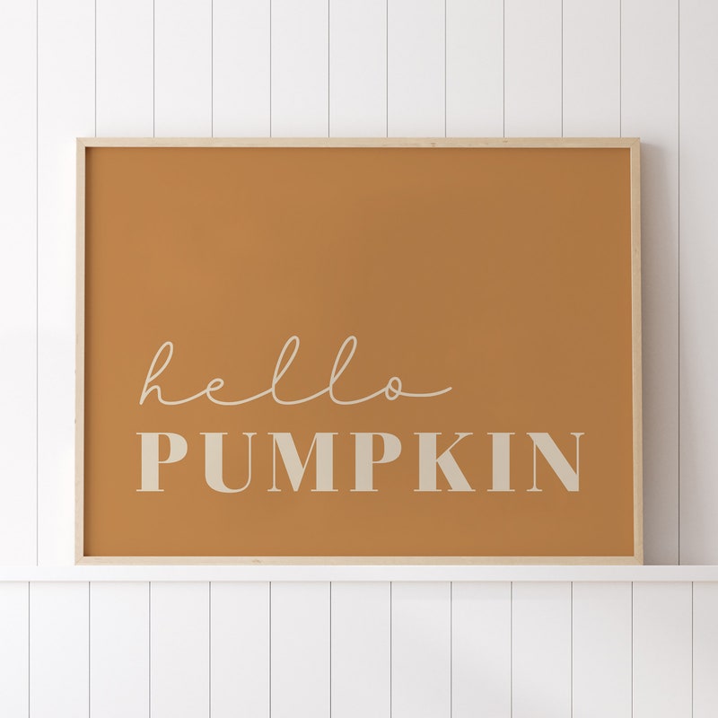 Hello Pumpkin Sign - Etsy