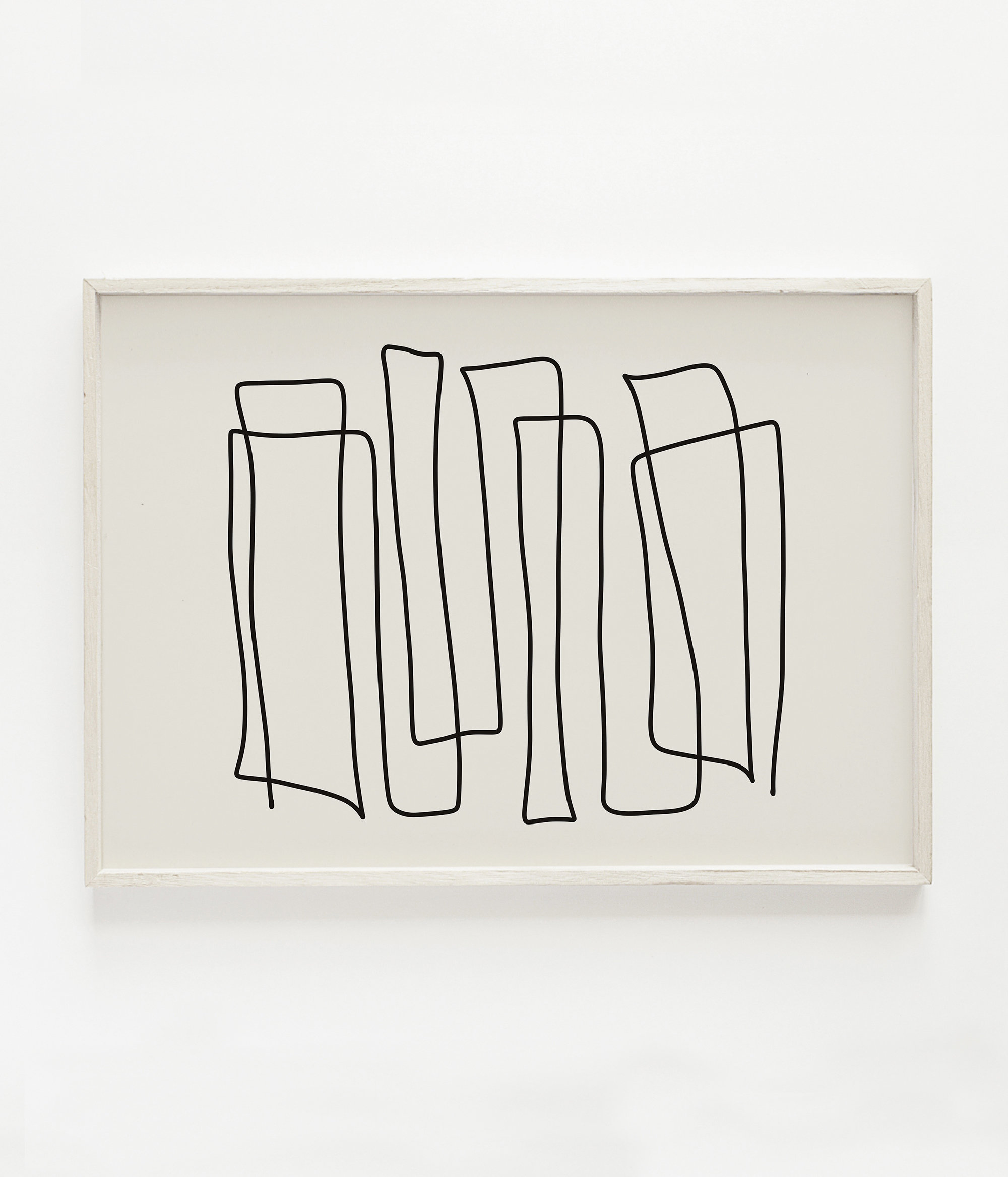 Scribble Line Drawing Print, Printable Wall Art, Neutral Wall Art ...