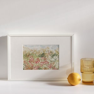 Floral Spring Printable Wall Art, Wildflower Landscape Print, Abstract ...