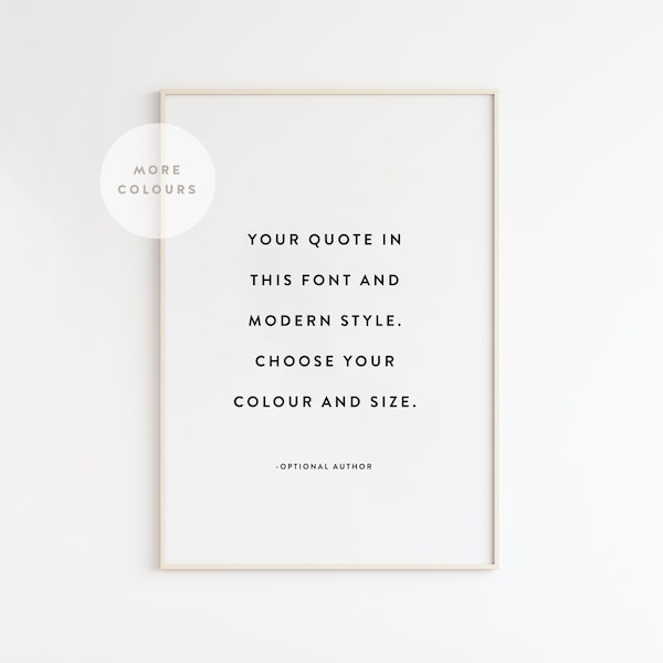 Custom Quote Print - Etsy
