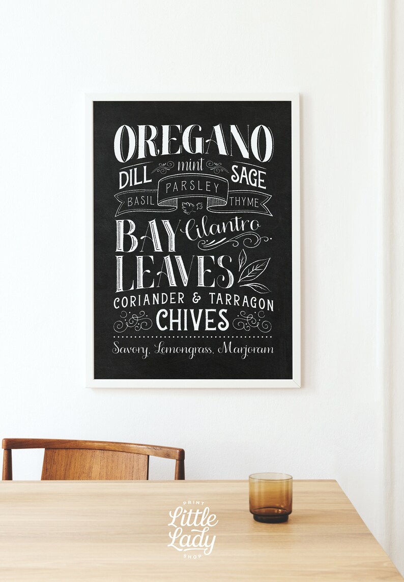 Kitchen Print Kitchen Wall Art Chalkboard Typography Kitchen - Etsy
