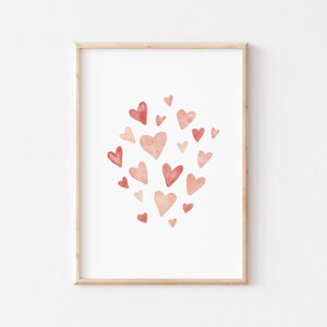 Valentines Day Printable Art, Valentines Day Decor, Set of 6 Valentine ...