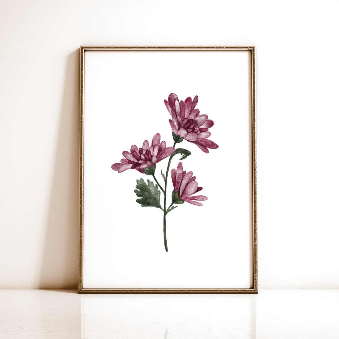 Botanical Fall Print, Autumn Printable Wall Art, Floral Fall Decor ...