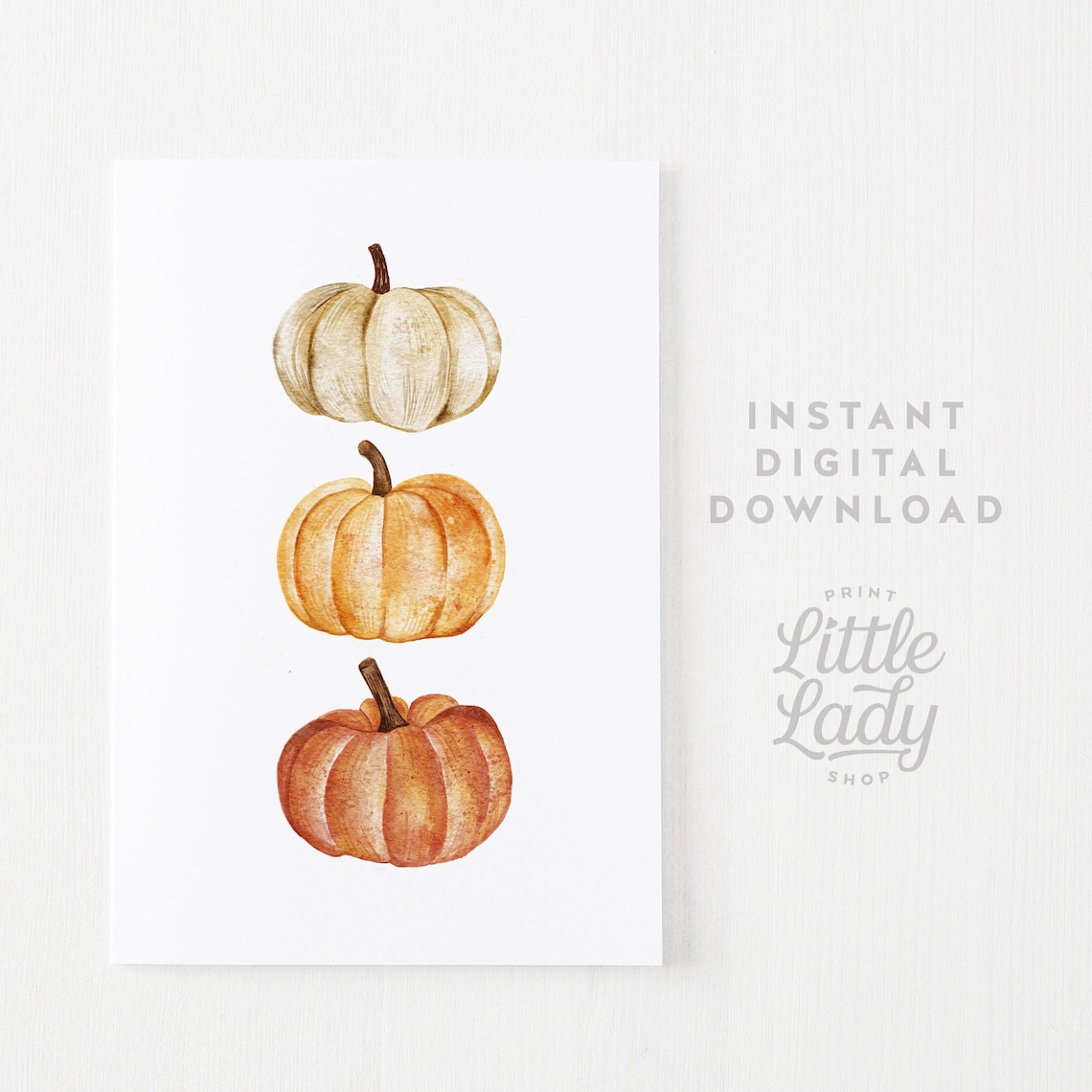 Pumpkin Print Fall Decor Pumpkin Printable Wall Art Pumpkin - Etsy