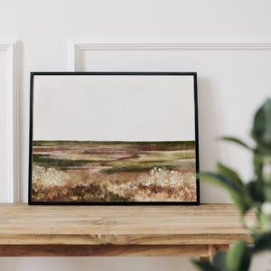 Abstract Meadow Landscape Printable Art, Summer Print, Flower Field ...