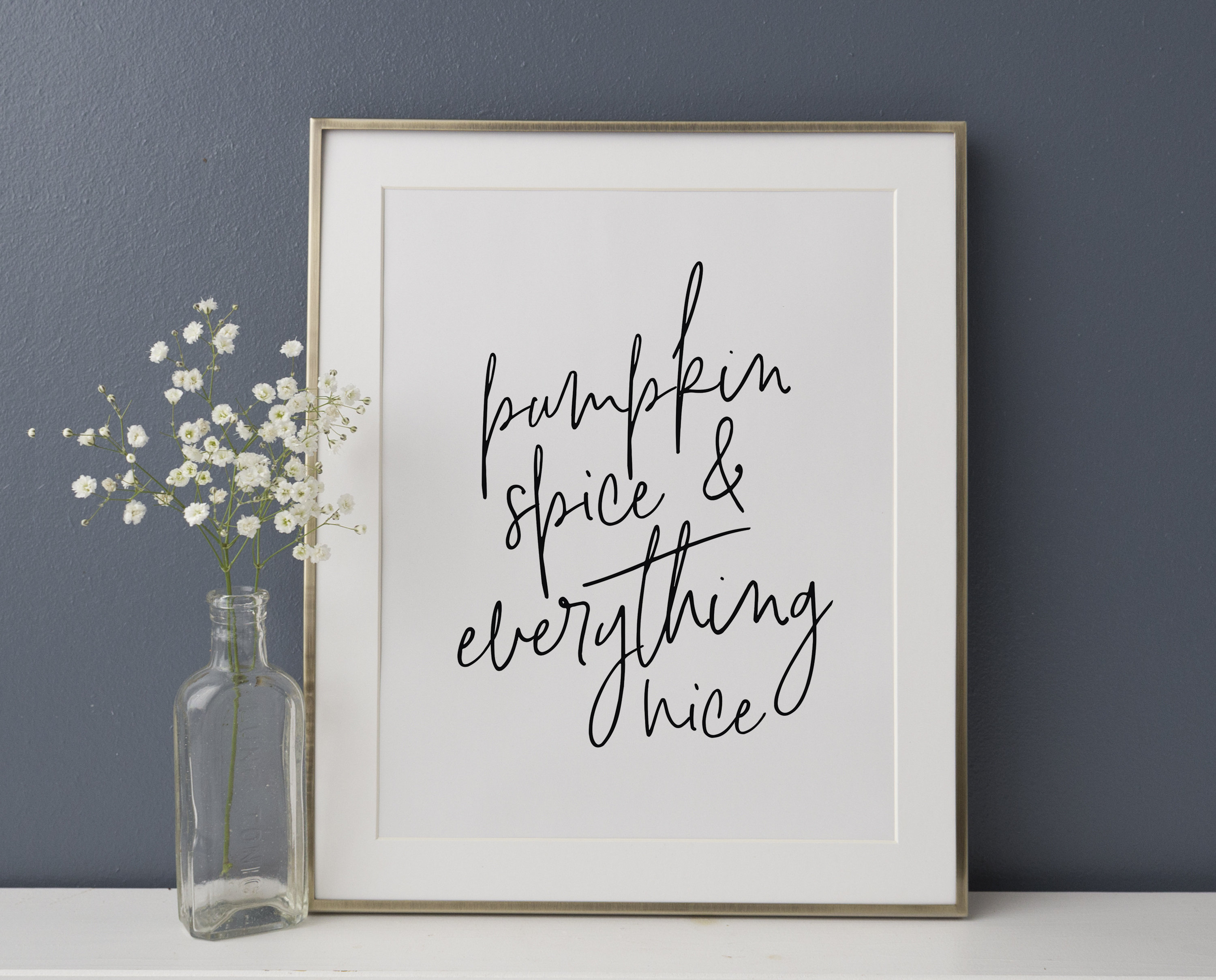 Fall Home Decor Fall decorations Fall Print Pumpkin Spice | Etsy