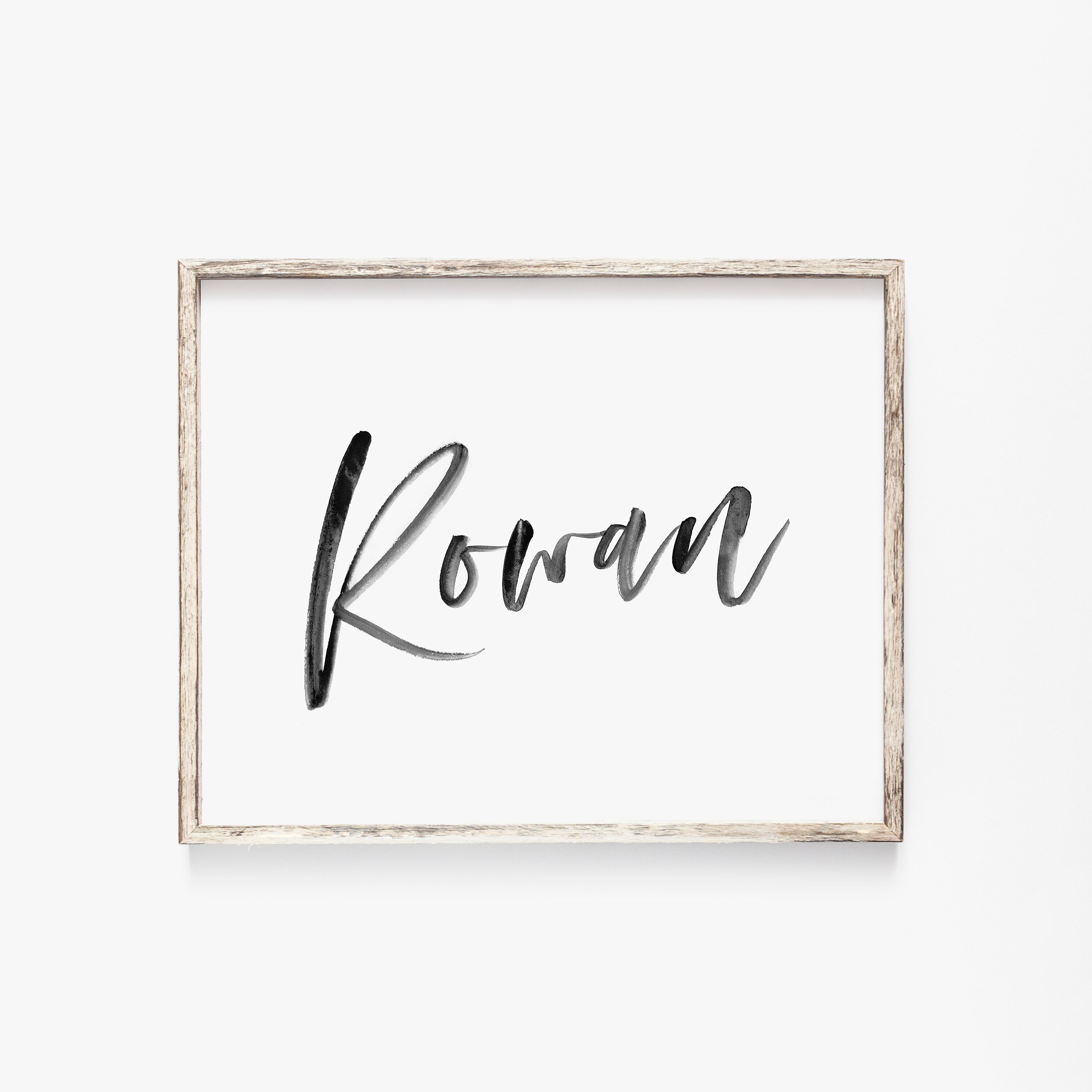 Custom Name Nursery Print, Baby Name Printable Art, Custom Name Wall ...