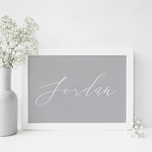 Custom Name Print, Nursery Decor, Baby Name Nursery Print,custom Name ...