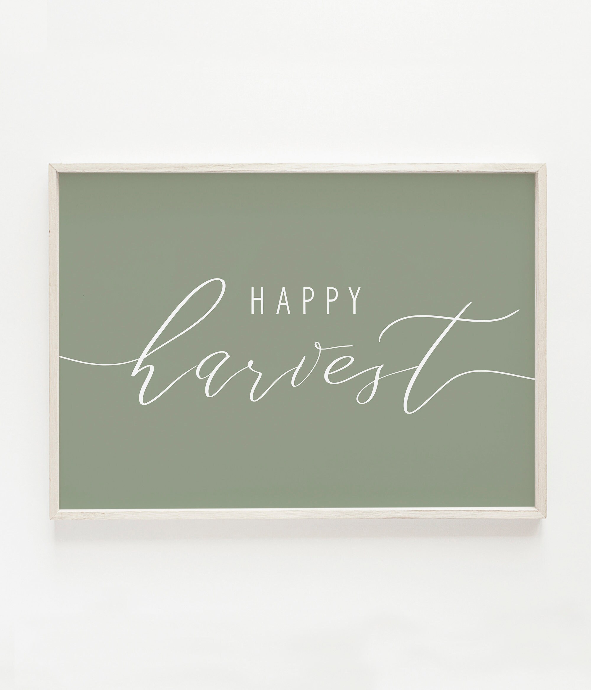 Happy Harvest modern Fall Print Fall Wall art Printable Art | Etsy