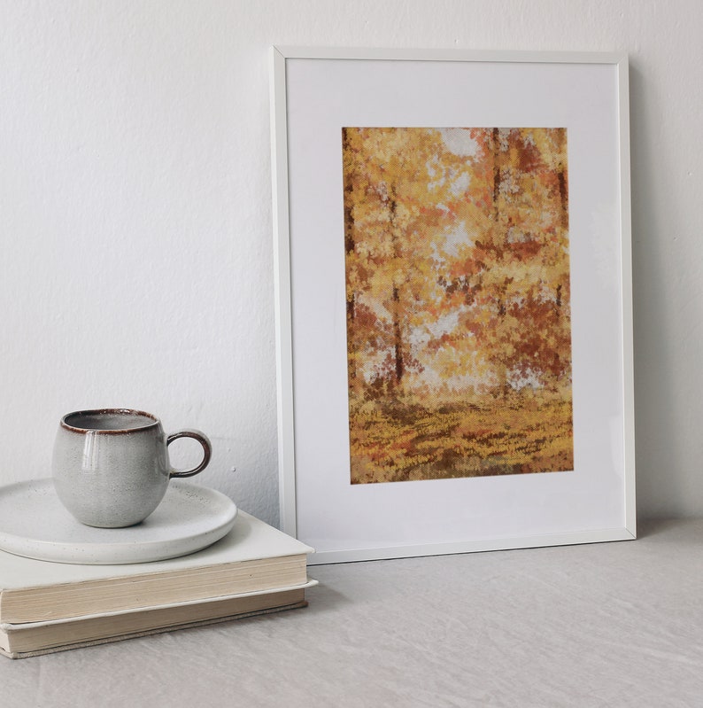 Fall Trees Printable Wall Art, Fall Landscape Print, Fall Wall Art ...