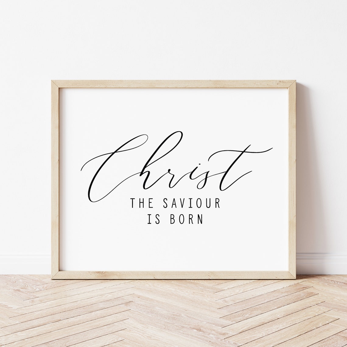 Christ the Saviour is Born Print Christmas Print Christmas | Etsy