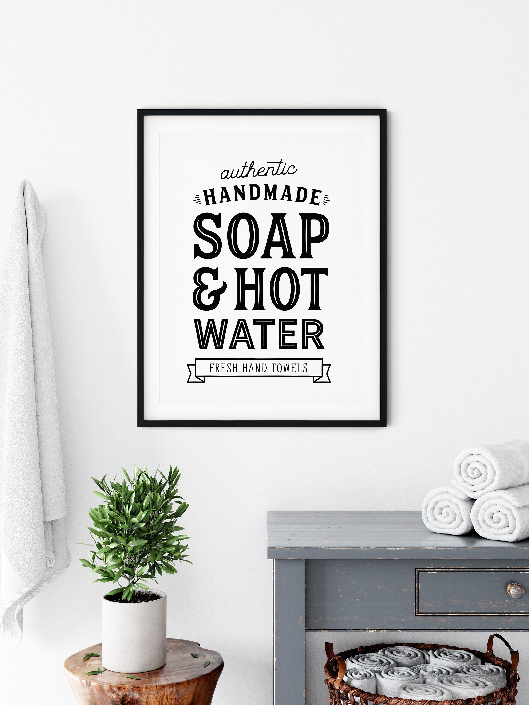 Bathroom Print, Printable Art, Bathroom Poster, Bathroom Signs, Vintage ...