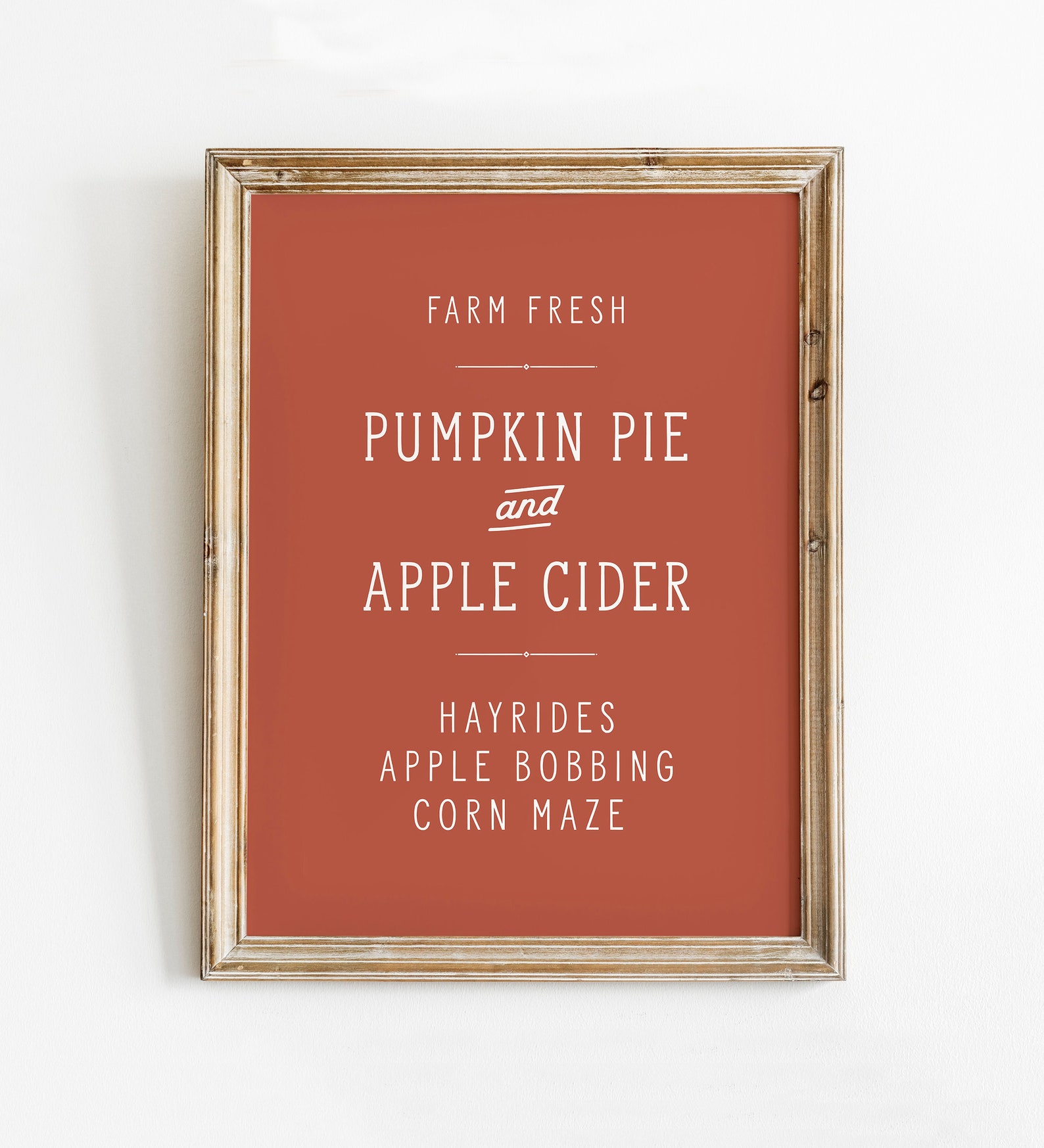 Fall Farm Printable Art, Fall Print, Fall Wall Decor, Fall Wall Art ...