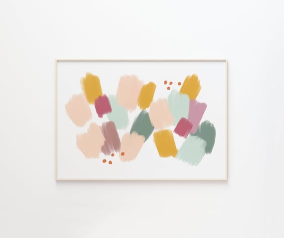 Colorful Abstract Painting Abstract Art Print Abstract - Etsy