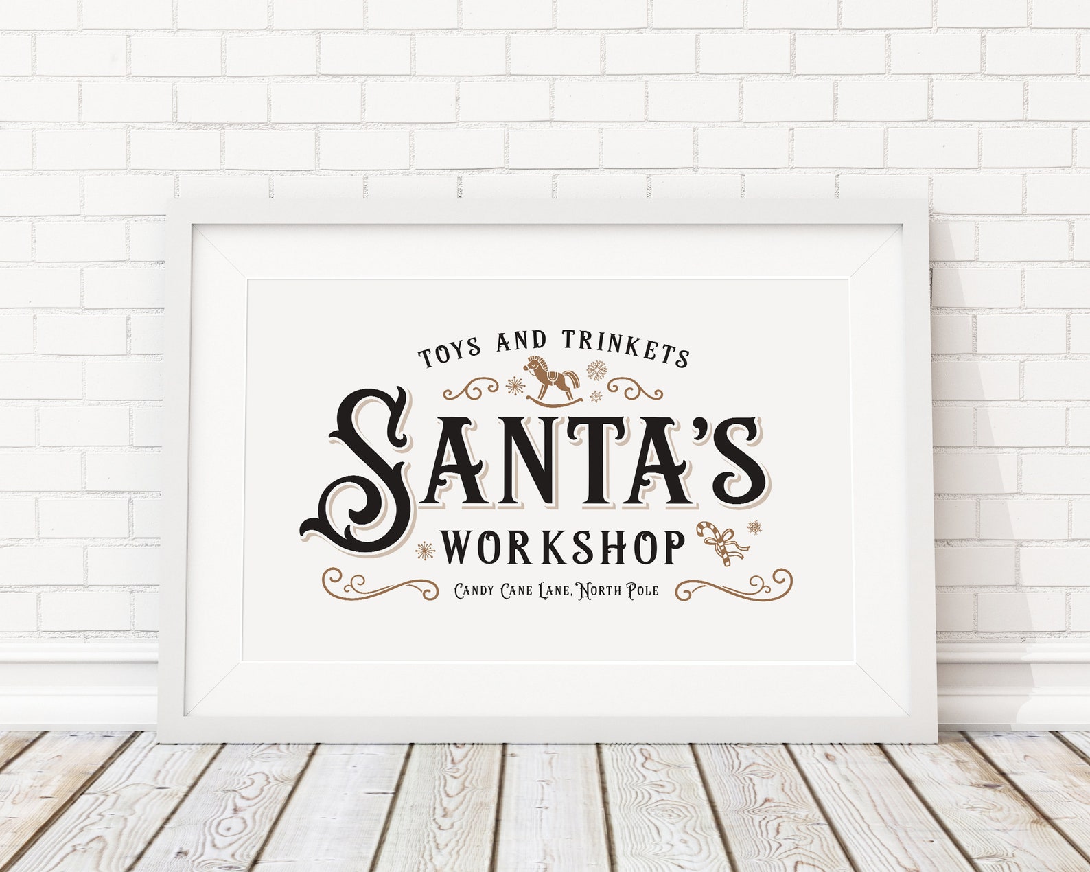 Printable Art Christmas Printable Santa's Workshop - Etsy Canada