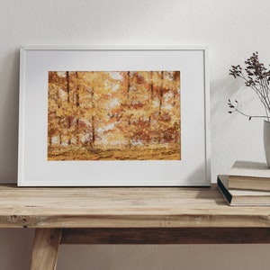 Fall Landscape Print, Fall Forest Landscape Printable Wall Art, Fall ...
