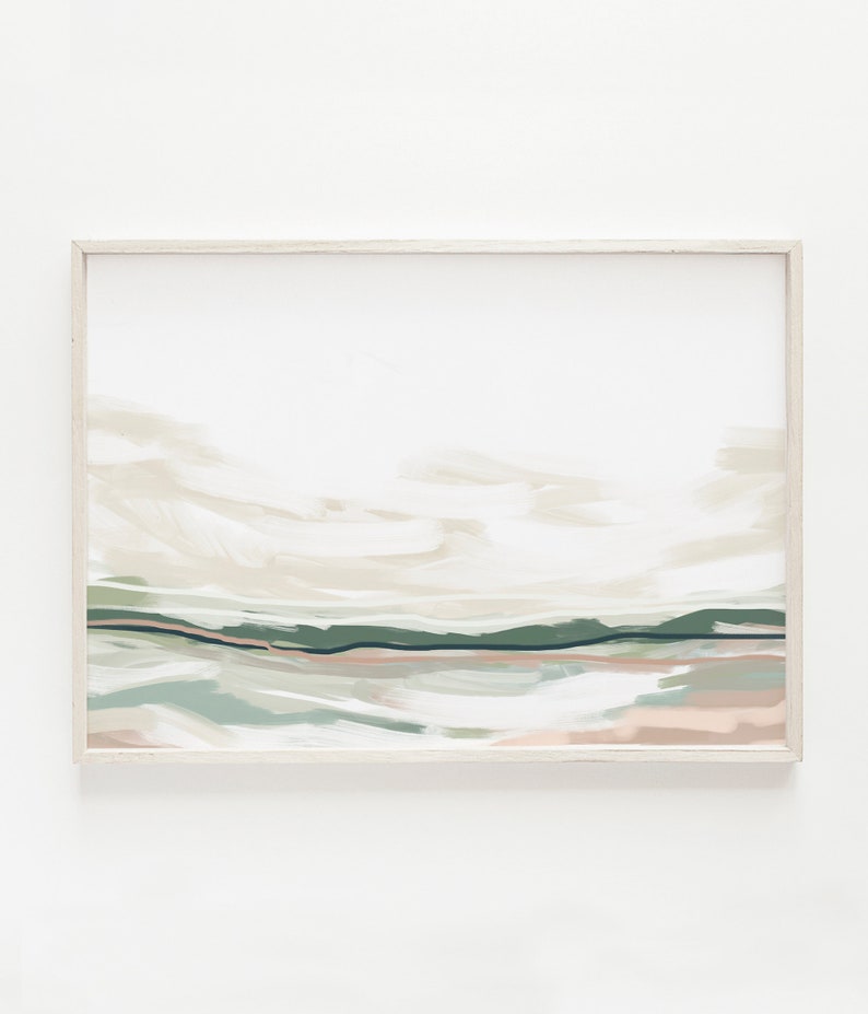 Abstract Landscape Print Printable Art Minimalist Landscape | Etsy