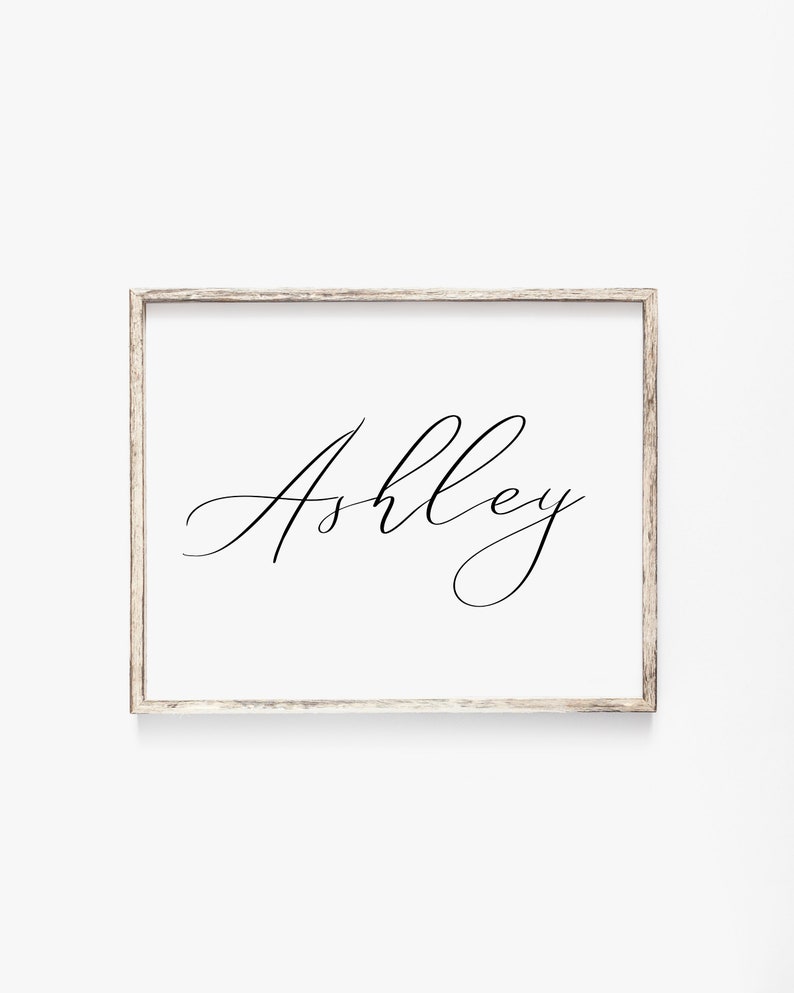 Custom Name Print Nursery Decor Baby Name Nursery - Etsy