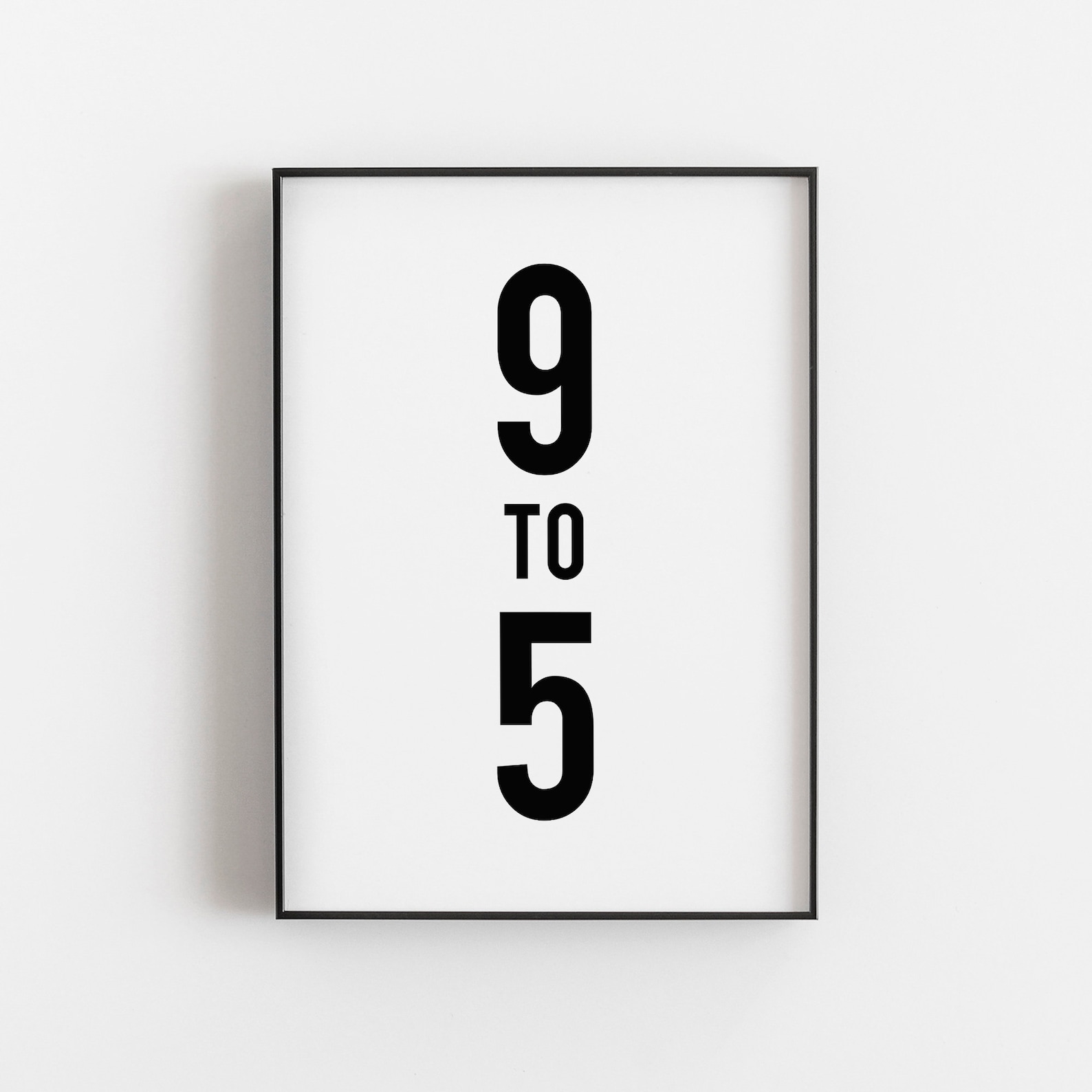 Working 9 to 5 Print Printable Art Coworker Gift Office | Etsy