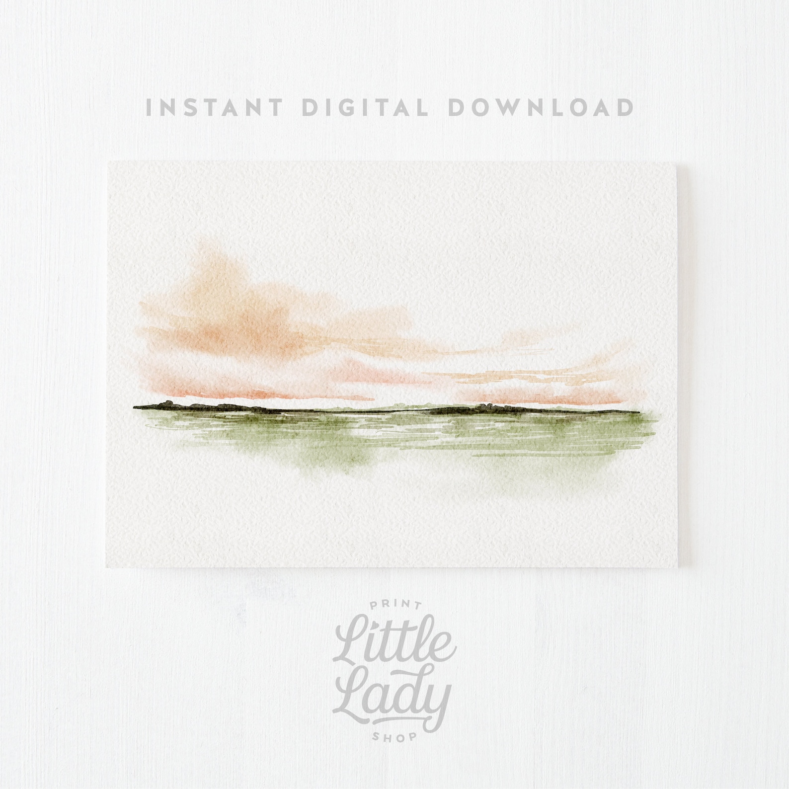 Spring Landscape Printable Wall Art Spring Landscape Print - Etsy