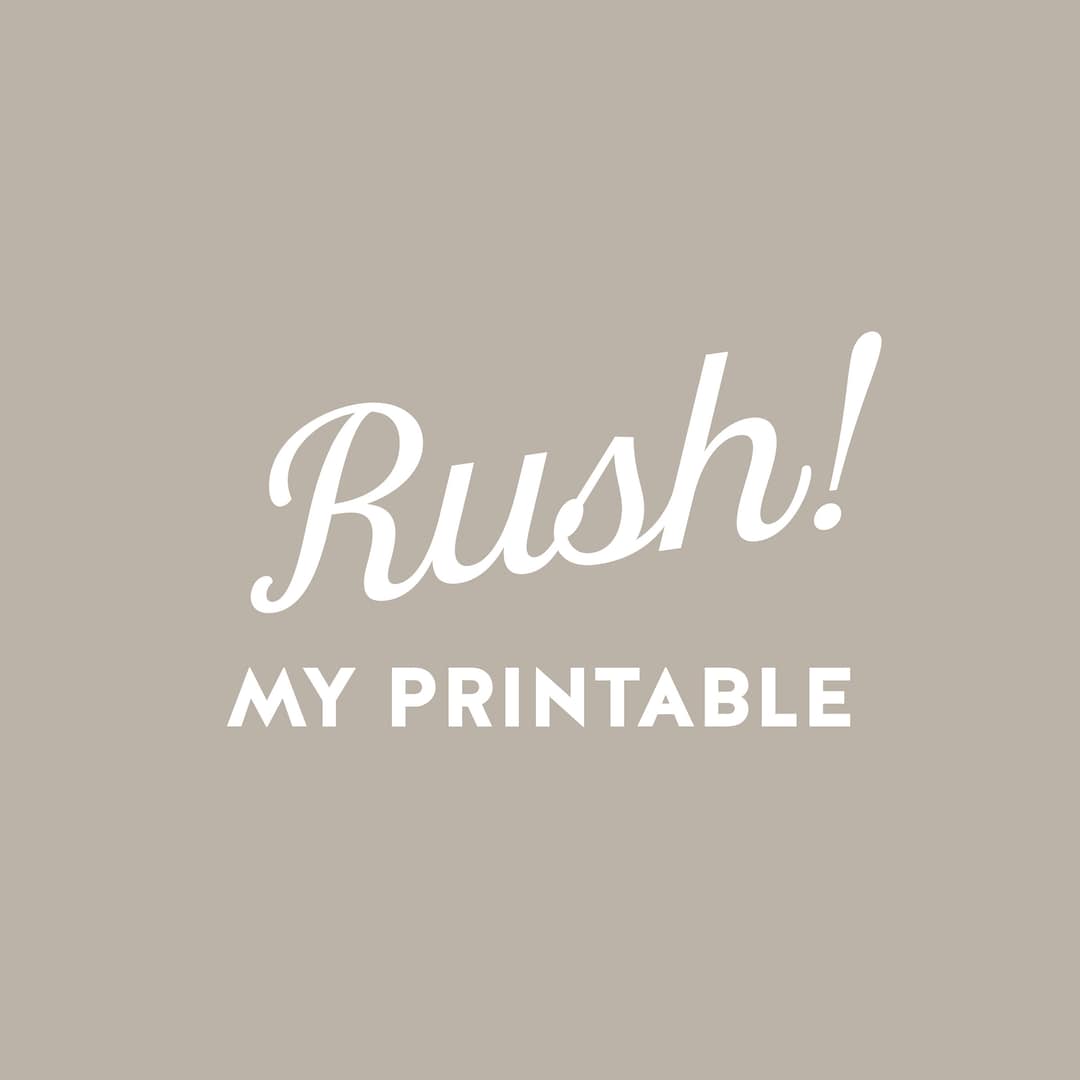 Rush My Custom Printable, Custom Print, Personalized Custom Printable ...