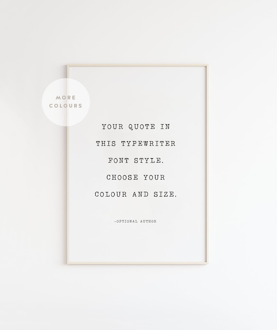 Custom Quote Print Custom Personalized Printable Art Custom - Etsy