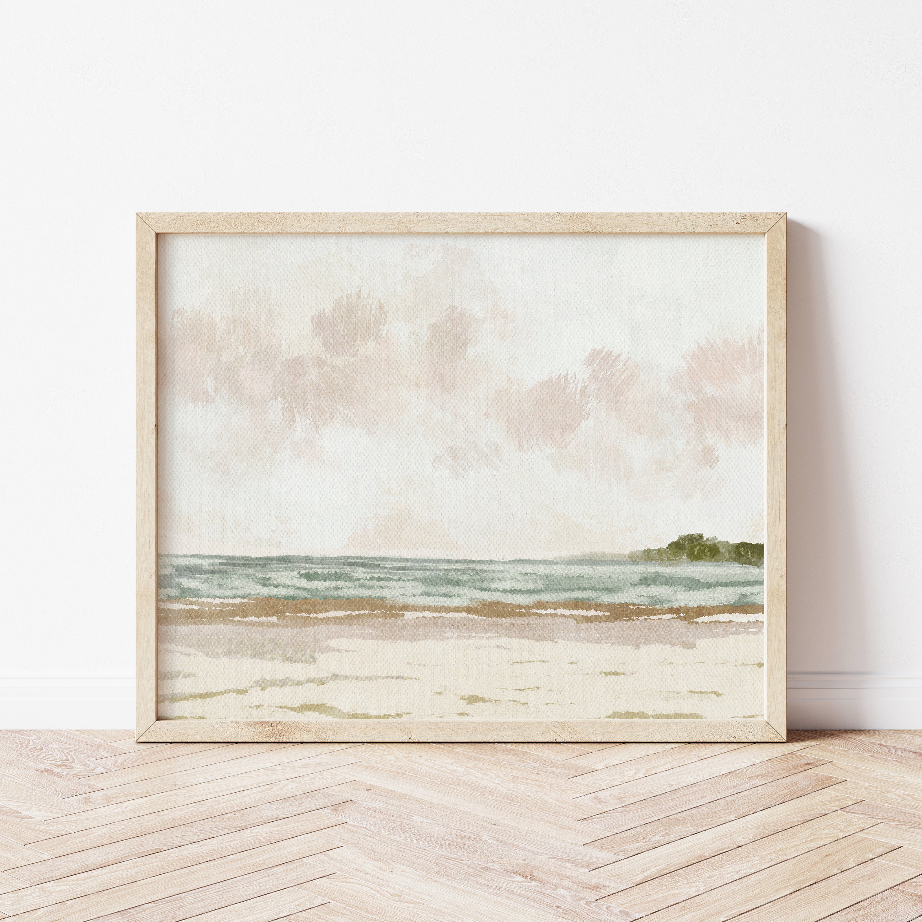 Ocean Print, Beach Print, Neutral Landscape Print, Printable Wall Art ...