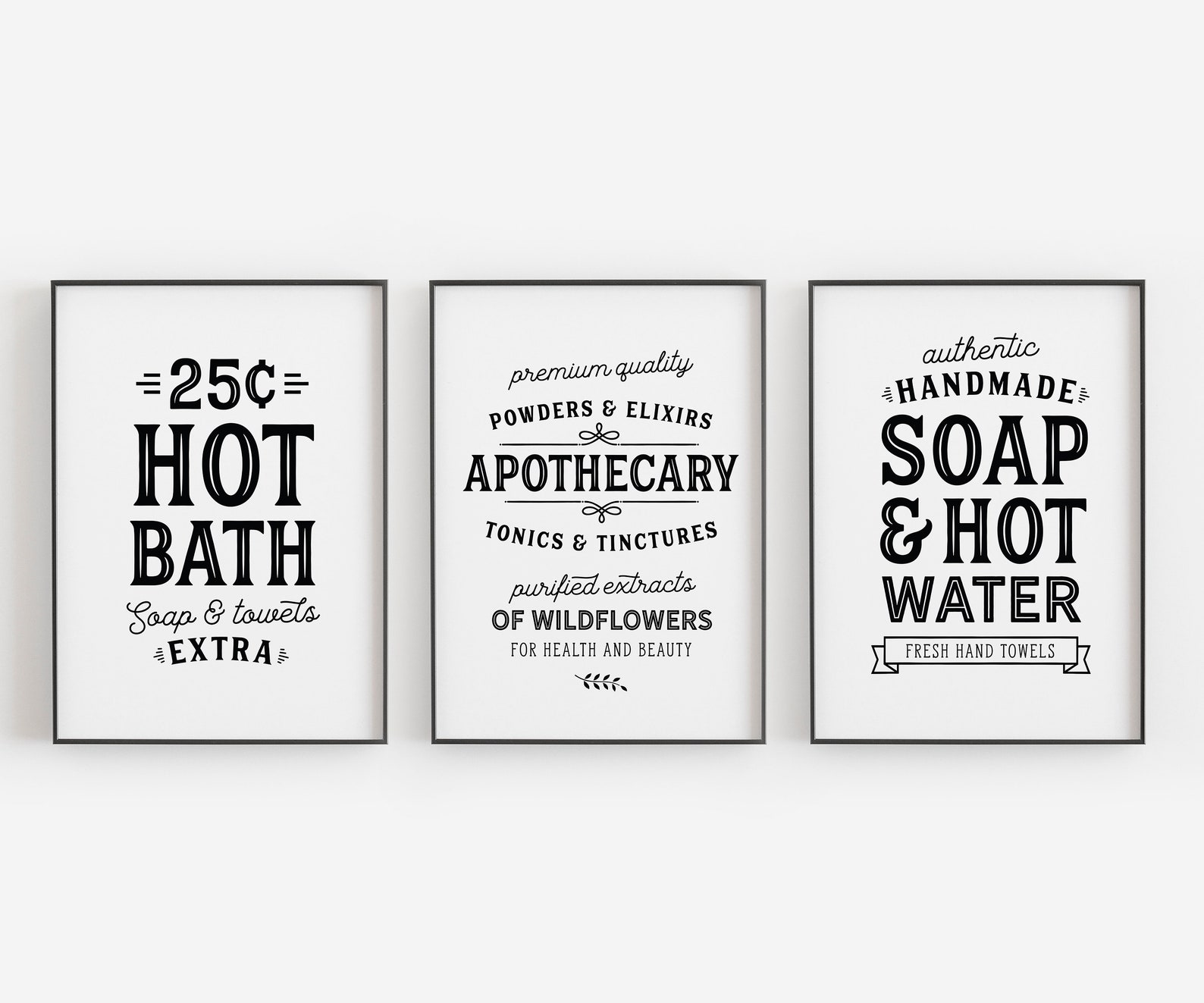 Bathroom Print, Printable Art, Bathroom Poster, Bathroom Signs, Vintage ...