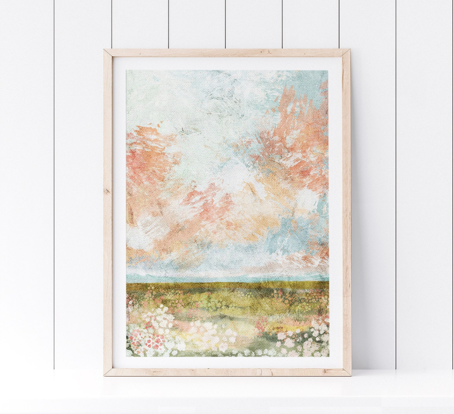 Spring Print Spring Landscape Printable Art Landscape Print | Etsy