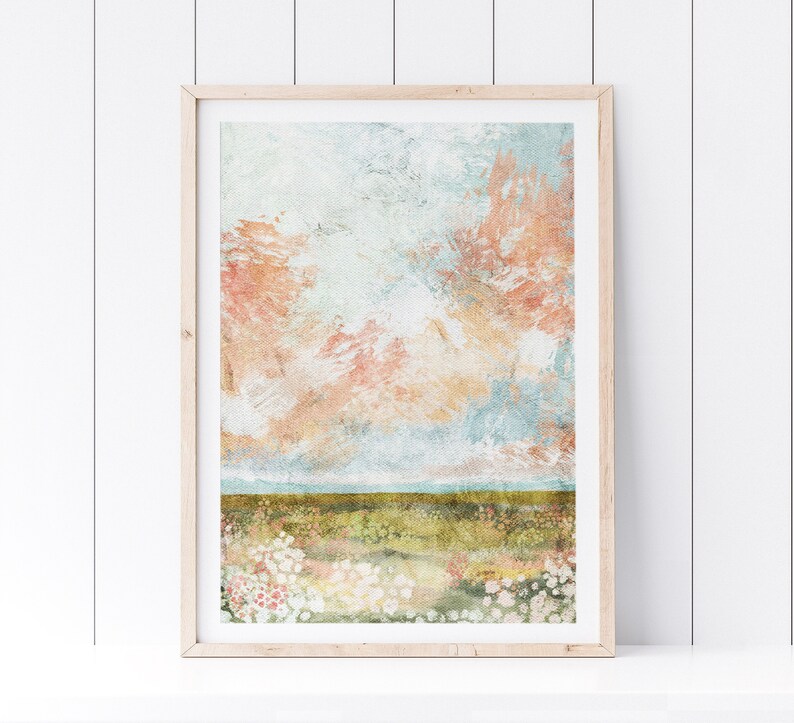 Spring Print Spring Landscape Printable Art Landscape Print | Etsy