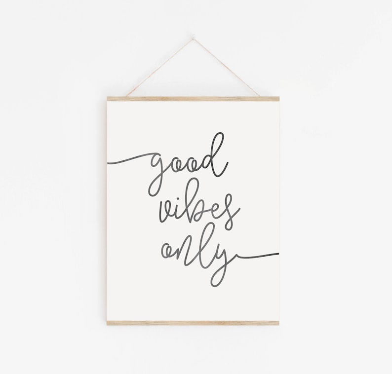 Good Vibes Only Print-good Vibes Only Poster-boho Print-modern | Etsy