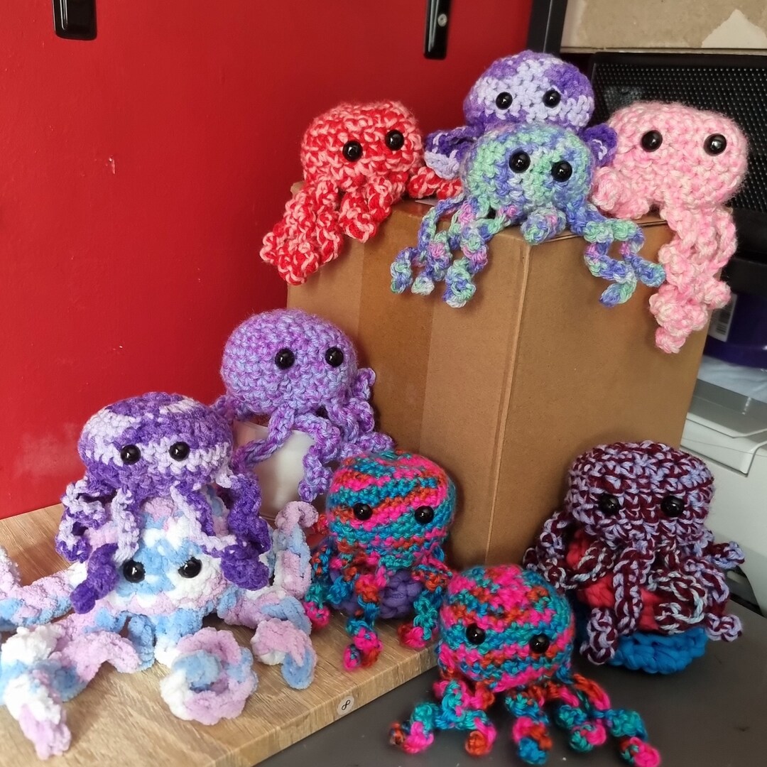 Worry Wiggler Octopus Crochet Teddy - Etsy