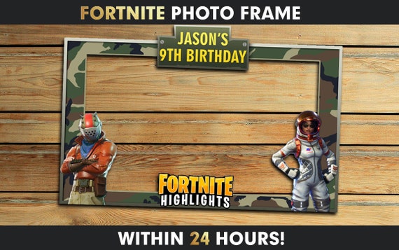Fortnite photo booth frame Fortnite Birthday Invitation | Etsy