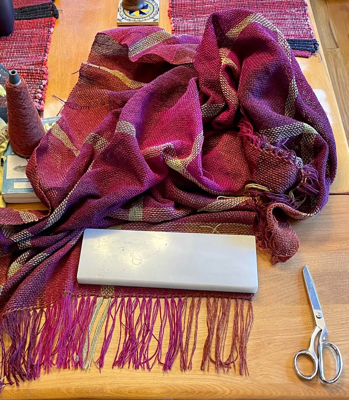 Autumn Leaves Shawl Pure Wool - Etsy