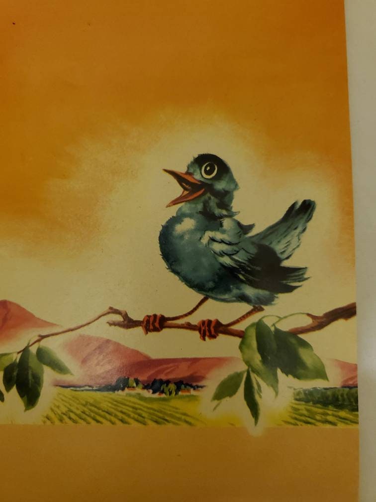 Bluebird Singing Morning Bluebird Song Bluebird Art Fruit Crate Label ...