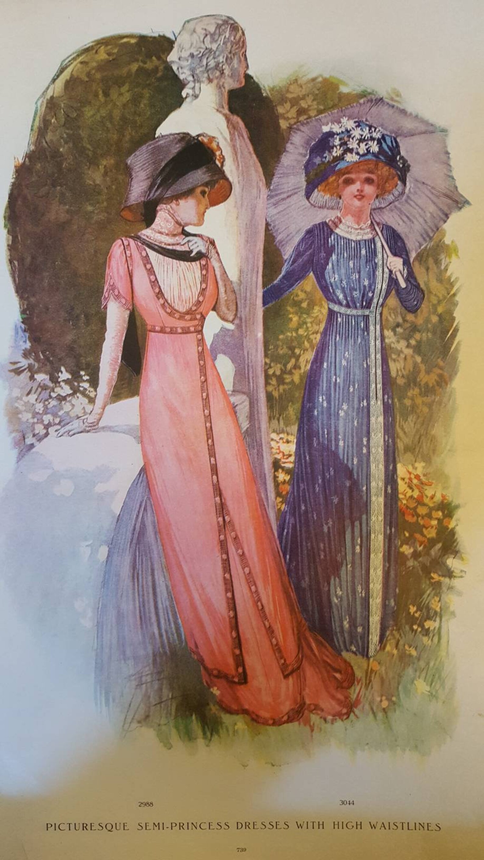 Victorian Ladies Summer Frocks, Styles in Transition From Bustle to ...