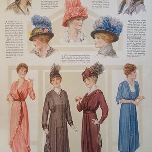 1908' Elegant Dancing Frocks Patterns Page From the Pictorial Review ...