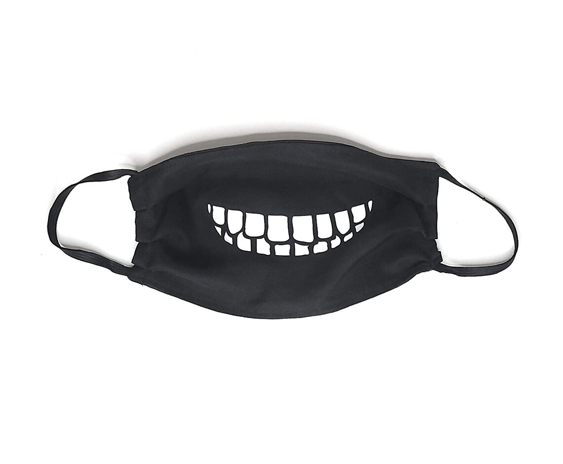 Anime Face Mask Anime Mask Cosplay Mask Smile Face Mask Etsy